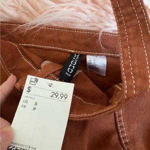 Divided | Dresses | Nwt Brown Jean Overall Dress | Poshmark